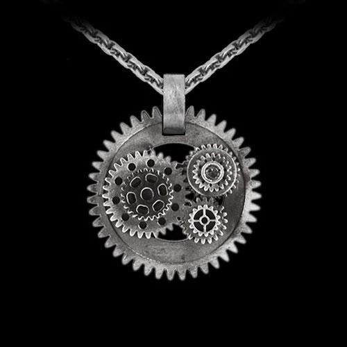 "Round Gear" Pendant